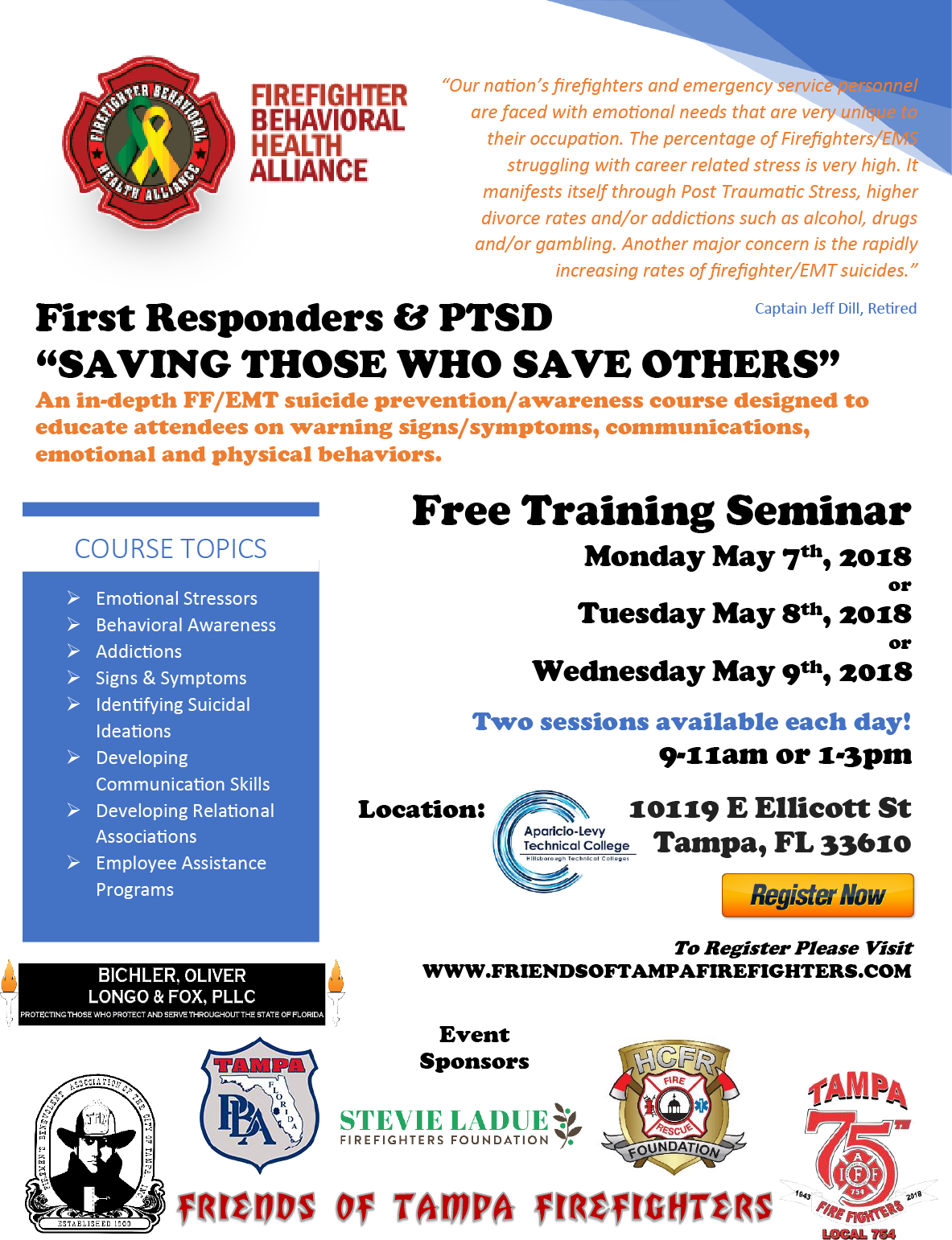 Free First Responders & PTSD Training Event - Firemens Benevolent ...